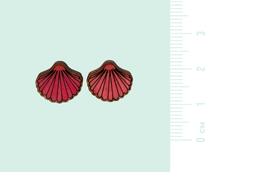 Bivalve Seashell Studs | Double Tides